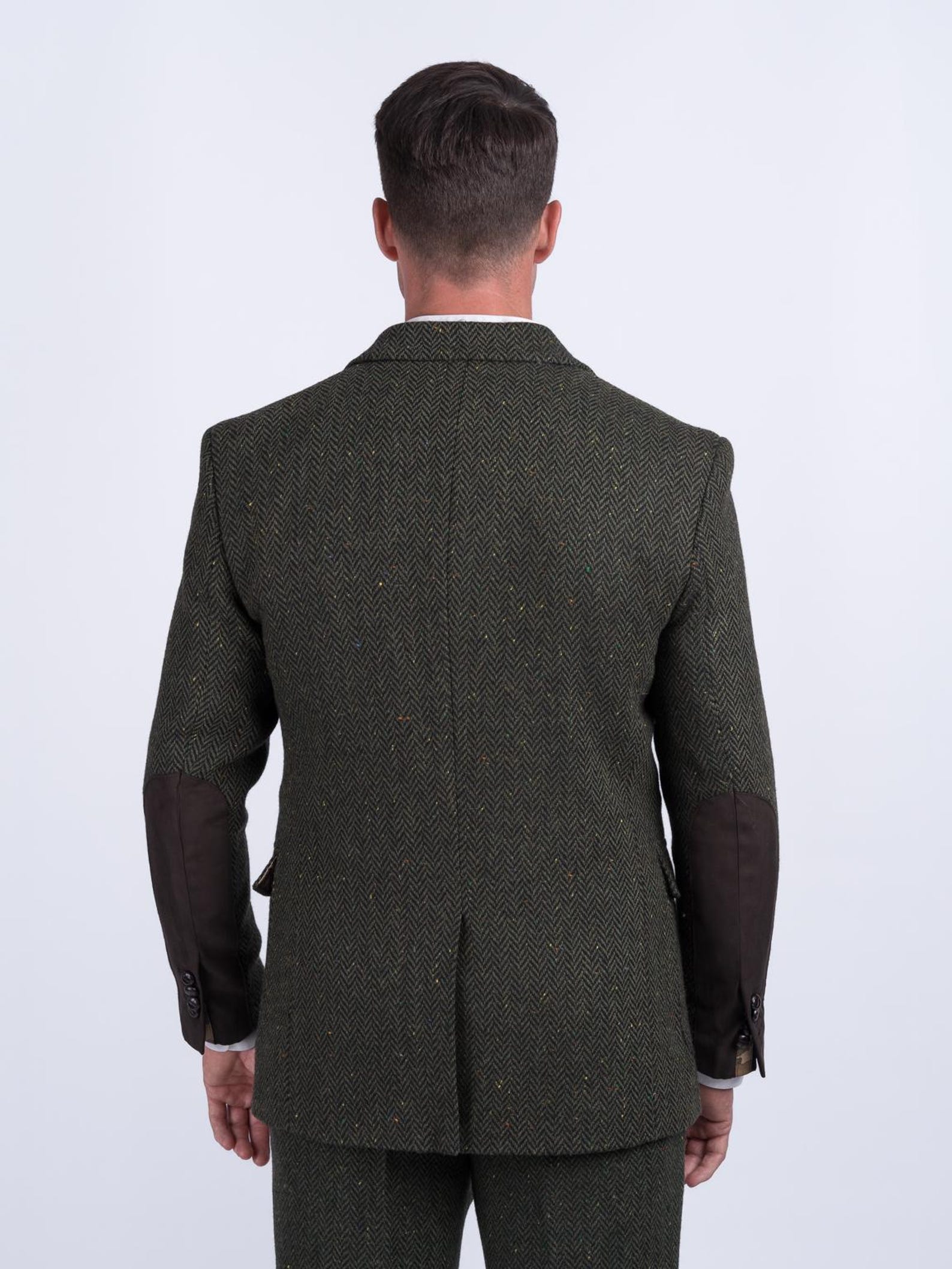 Celtic Tweed | Mcdonagh Green Herringbone Tweed Jacket | Irish Heritage ...