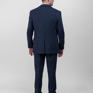 Celtic Tweed Men's Blue Tweed 3 Piece Suit Handcrafted in Dublin ...