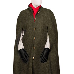 Ladies Green Tweed One Size Cape Women's Moss Green Cape - Etsy