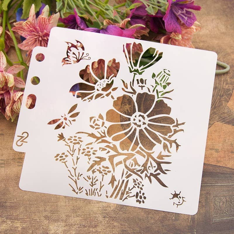 DIY Layering Stencils Painting Scrapbook Coloring Embossing Album ...
