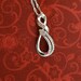 CP514 Infinity Diamond Slide With Sterling Silver Twisted - Etsy