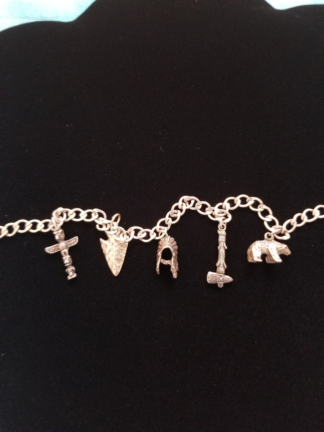 BR038 Native American Symbols - Sterling Silver Charms With Sterling ...