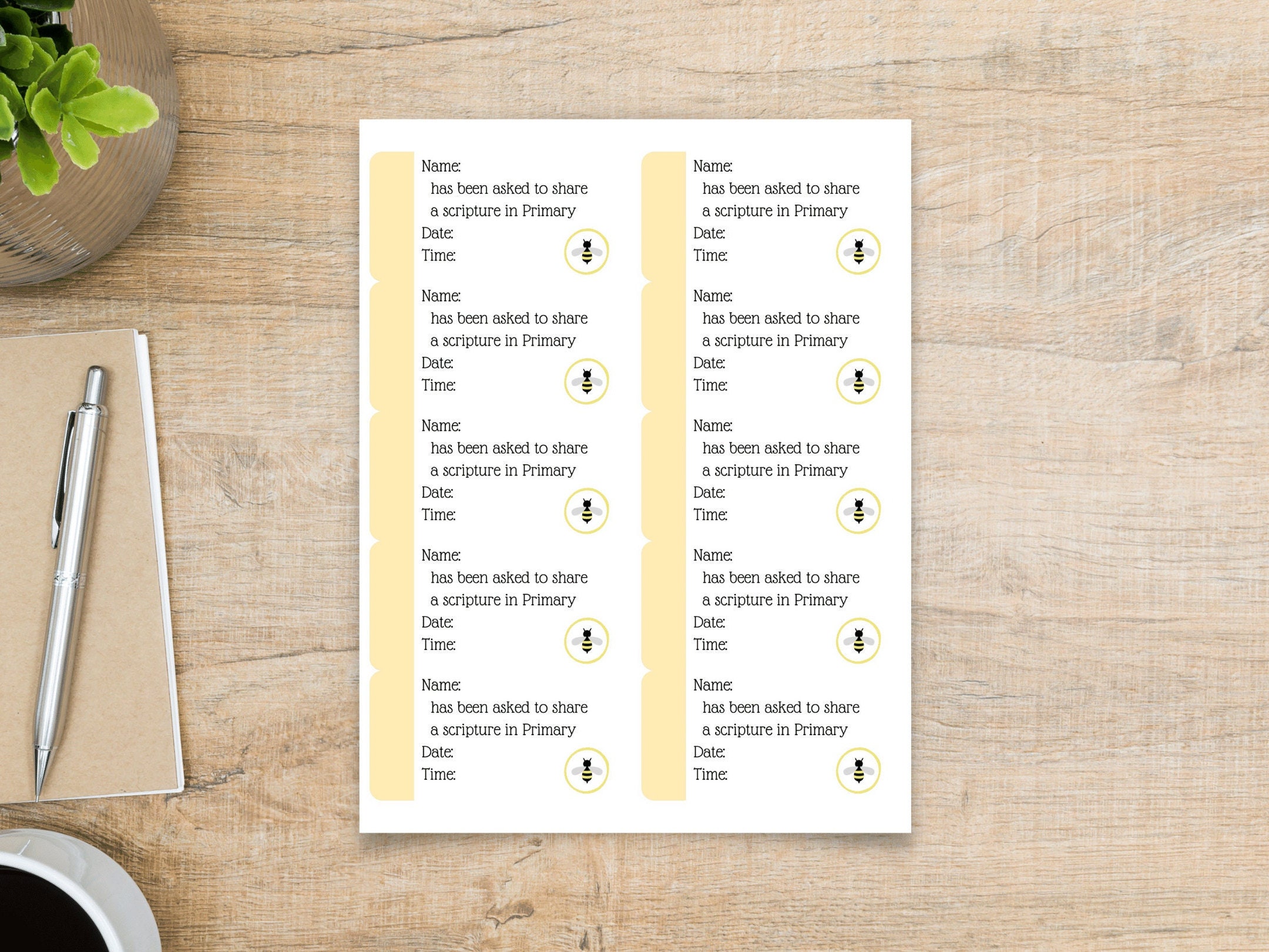 Primary Assignments Labels - Etsy