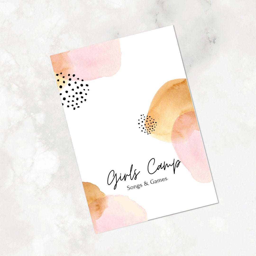 Girls Camp Songs & Games Printable Booklet || LDS Young Women’s Camp ...
