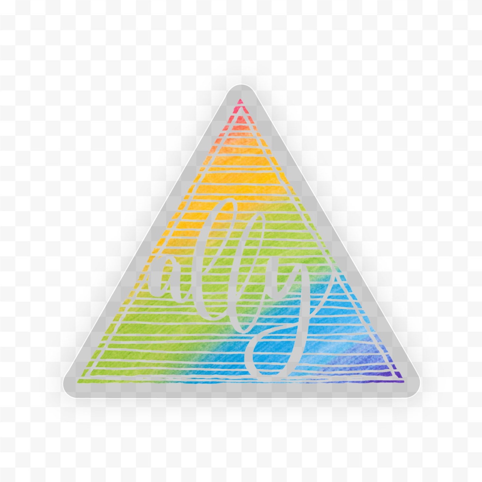 Ally Rainbow Stickers Waterproof Vinyl Sticker for - Etsy Italia