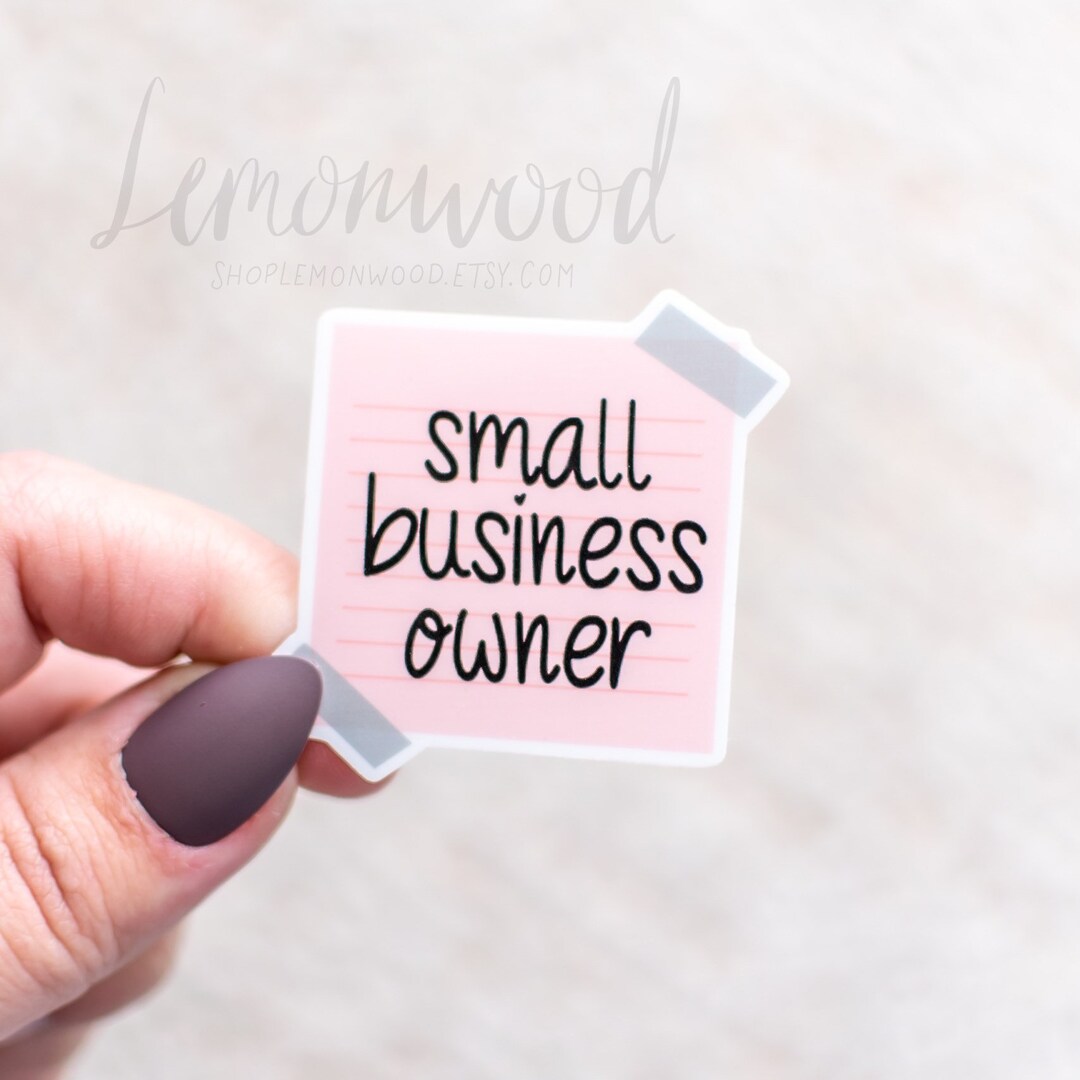Small Business Owner Sticker || Water Resistant Sticker for Laptop ...