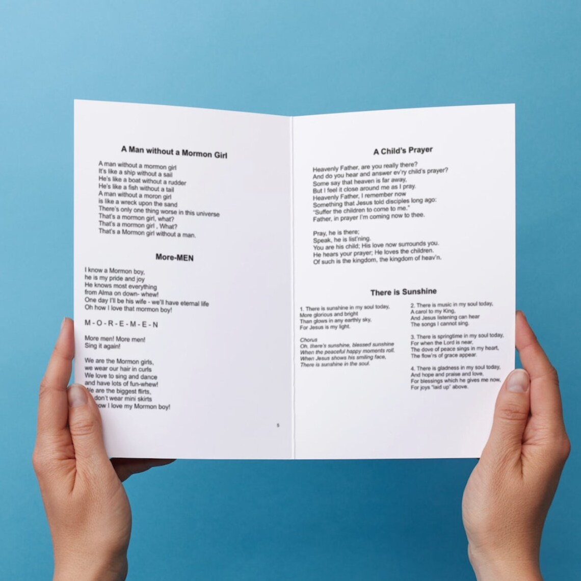 Girls Camp Songs & Games Printable Booklet || LDS Young Women’s Camp ...