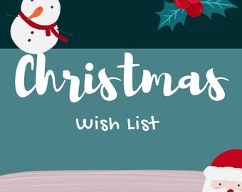 Christmas Wish List for Santa - Etsy