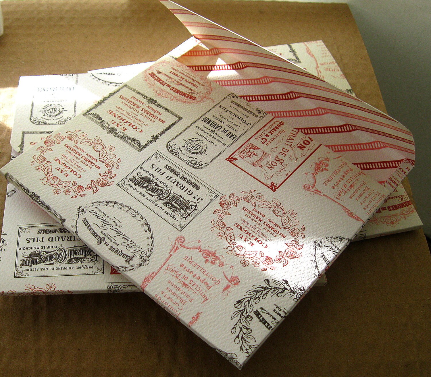 8 CD Envelopes French Label Design Disk Covers Card Photos Disk ...