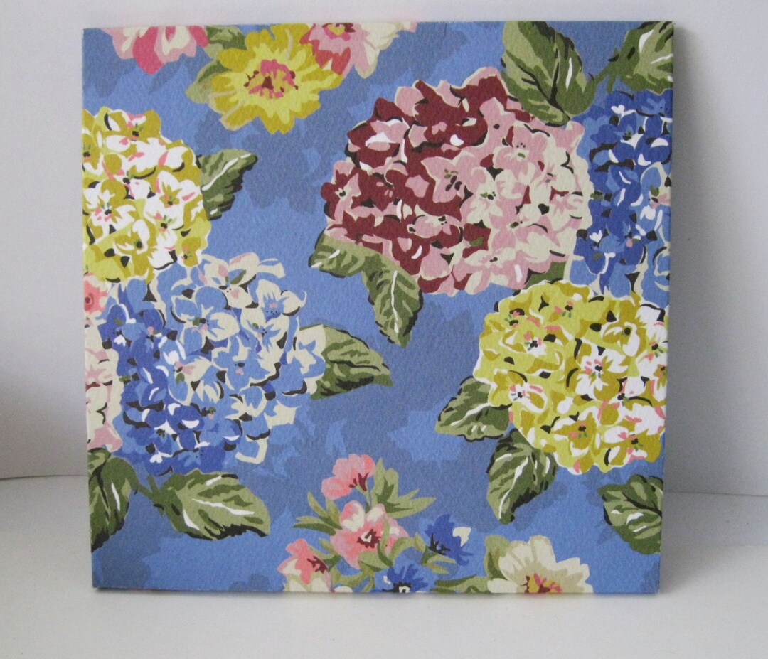 8 CD Boxes Blue Hydrangea Floral CD Square Envelopes Packaging Card ...