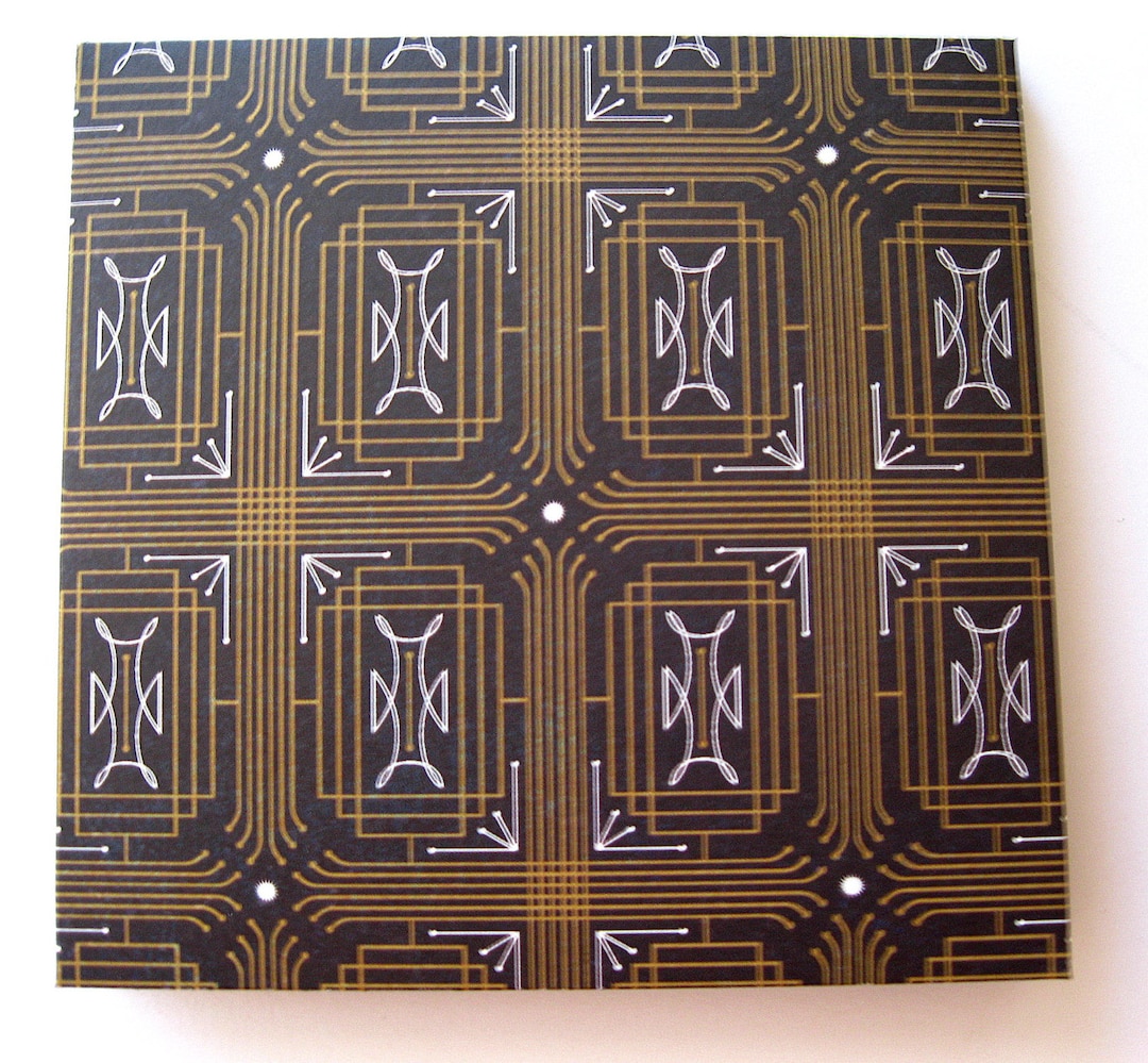 8 CD Envelopes CD Boxes /brown and Black Art Deco Disk Covers 1/8 Depth ...