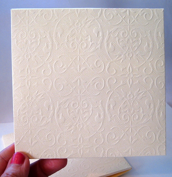 8 CD Envelope Embossed cream ivory Disk CD Cover packaging | Etsy