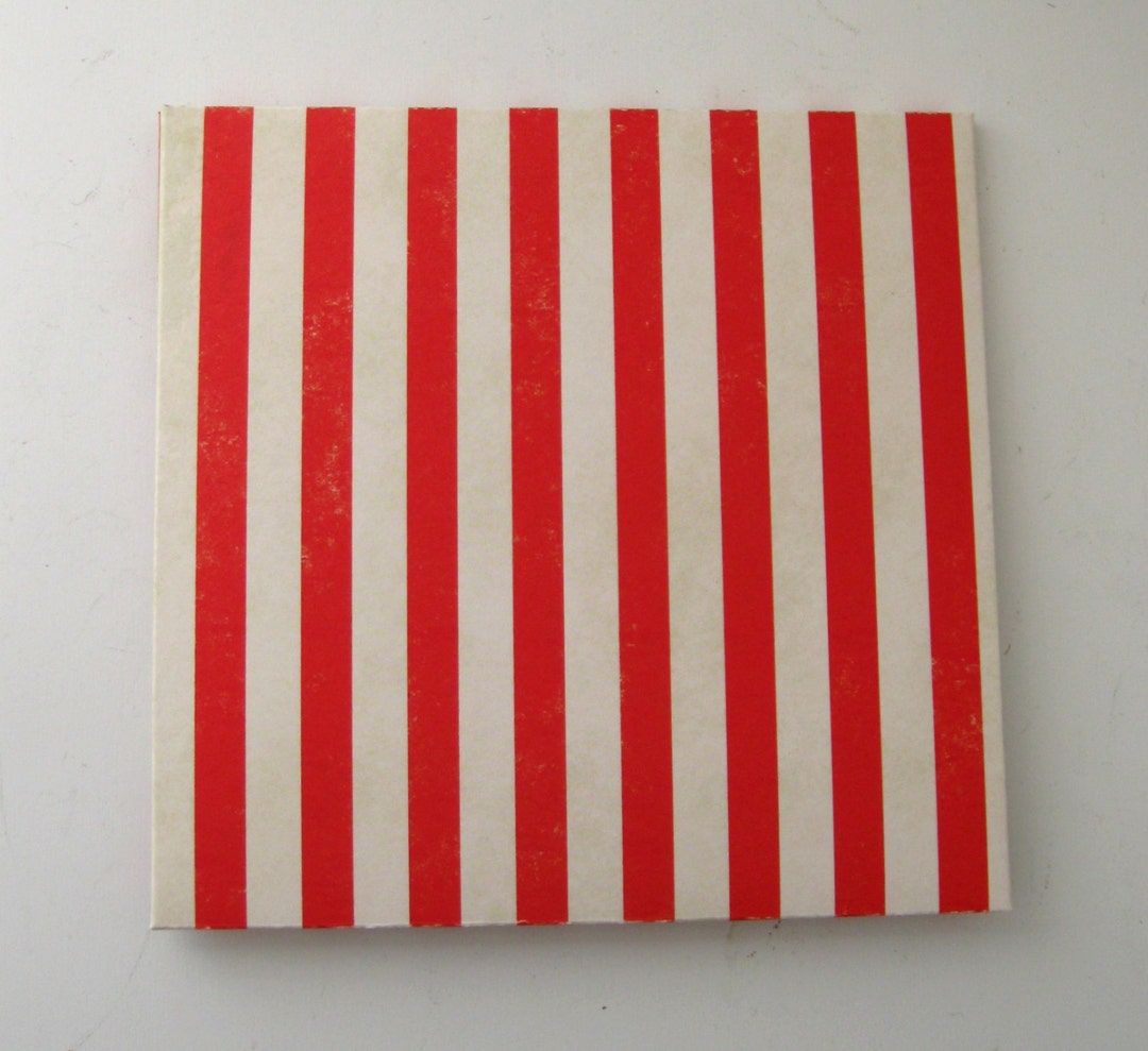 8 CD Envelopes Red Stripped DVD Disk Cover Map Pattern Disk ...