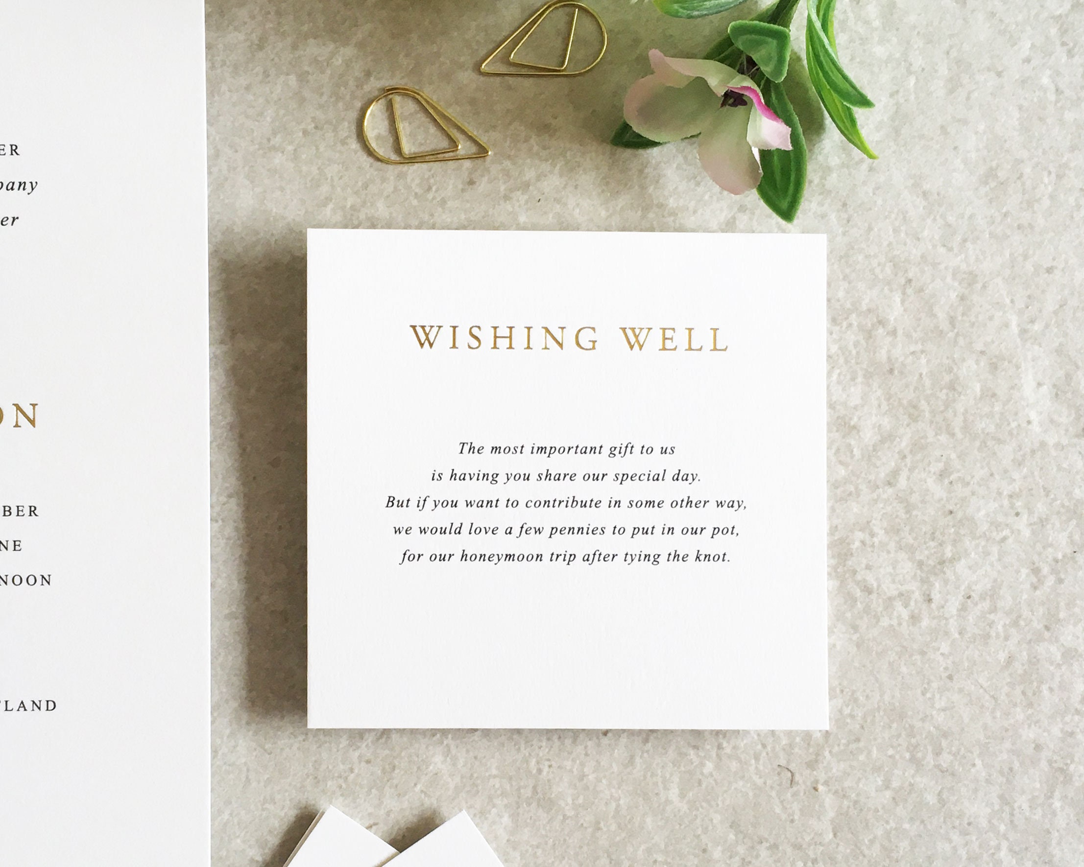 Ailsa Foil Print Concertina Wedding Invitation Folding | Etsy UK