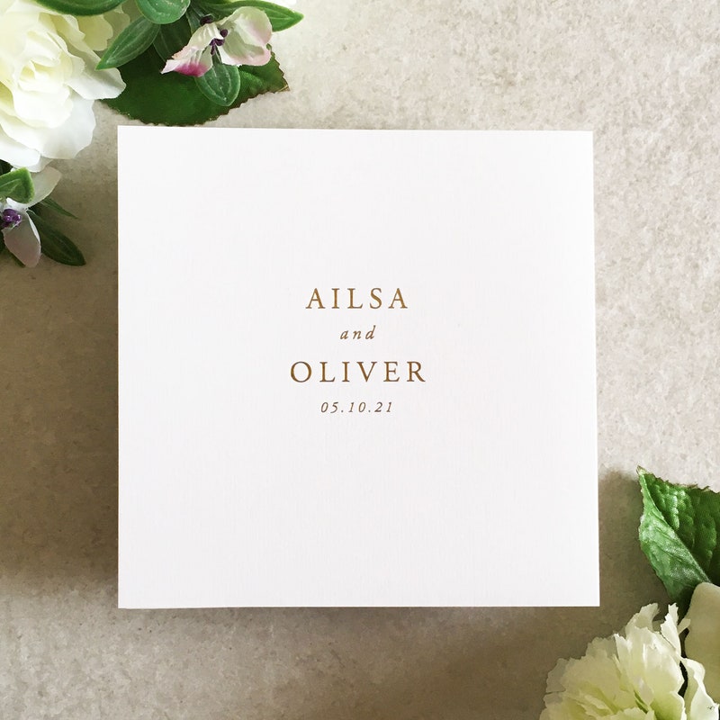 Foil Wedding Invitations - Etsy UK
