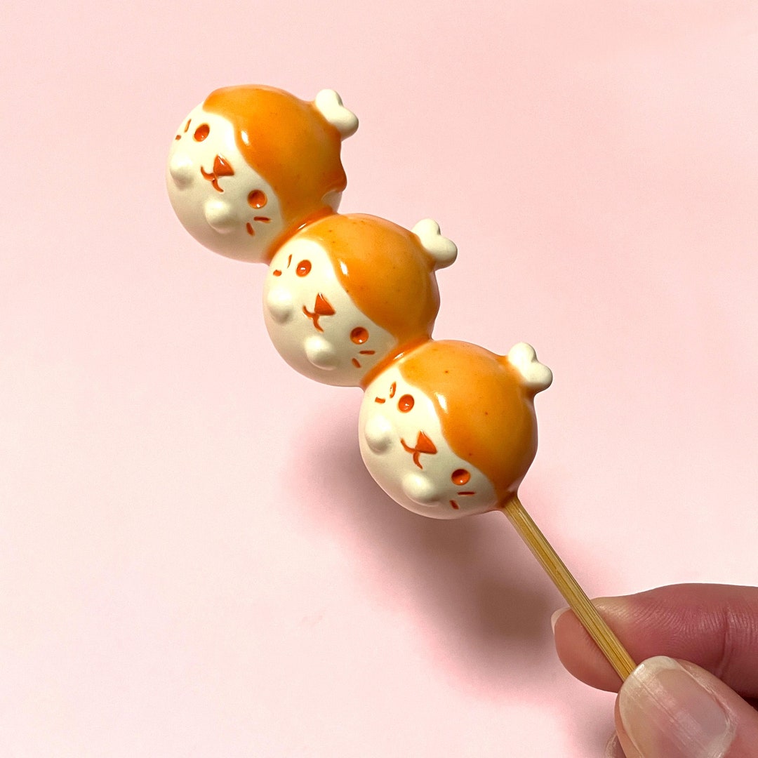 Mitarashi Dango Seal Sculpture, Three Seals in One - Etsy