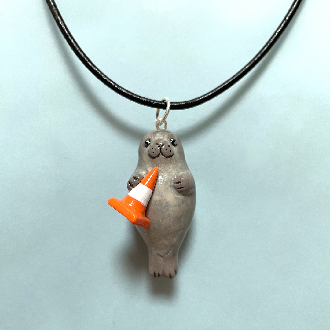 Neil the Seal Necklace, Cute Australian Jewellery Handmade With Polymer ...