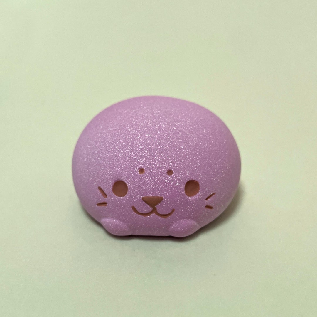 Taro Mochi Seal Sculpture, Purple Mochi, Polymer Clay Kawaii Food - Etsy