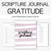 Scripture Journal: Gratitude Bible Verses Christianity | Etsy