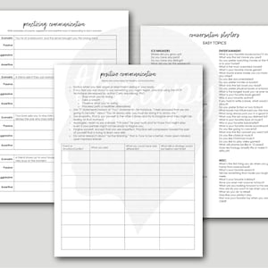 Communication Therapy Journal: Instant Printable Download, Mental ...