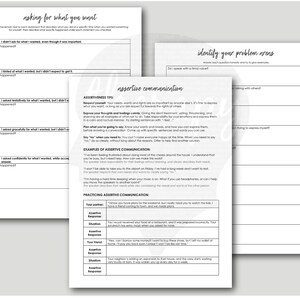 Communication Therapy Journal: Instant Printable Download, Mental ...