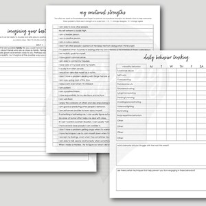 Depression Therapy Journal: Instant Printable Download, Anxiety, Mental ...