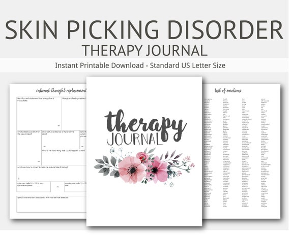 Compulsive Skin Picking Therapy Journal: Mental Health | Etsy