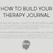 Therapy Journal for Mental Health Struggles: Depression, Anxiety ...