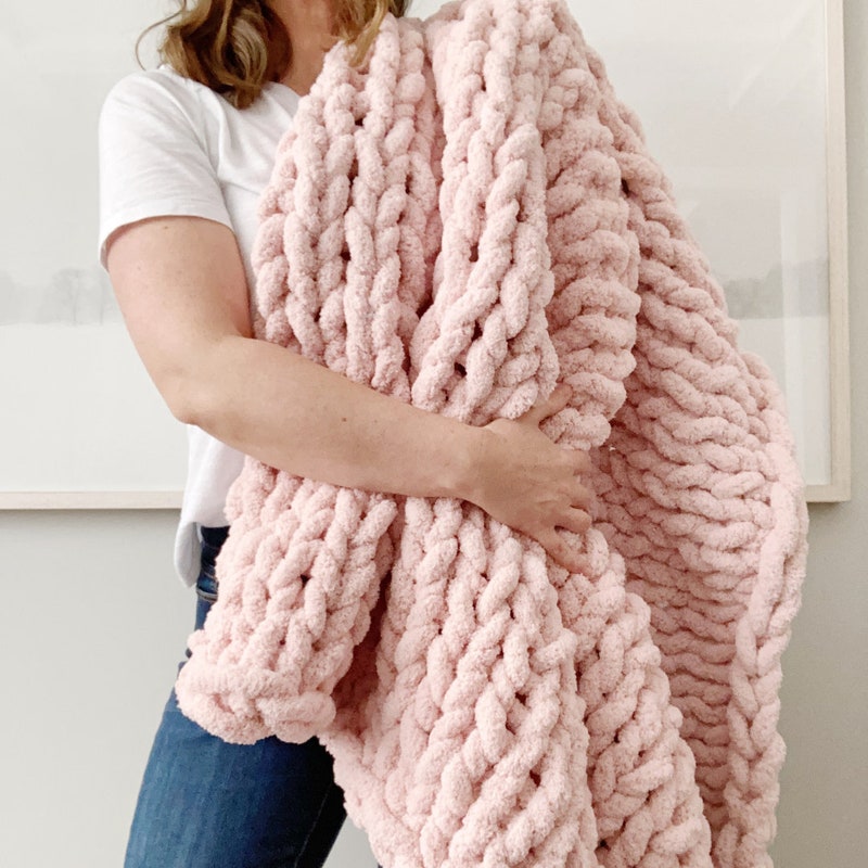Knit Big Yarn Blanket - Etsy