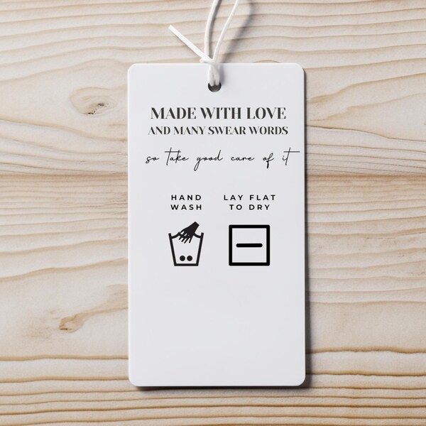 Care Tags - Etsy