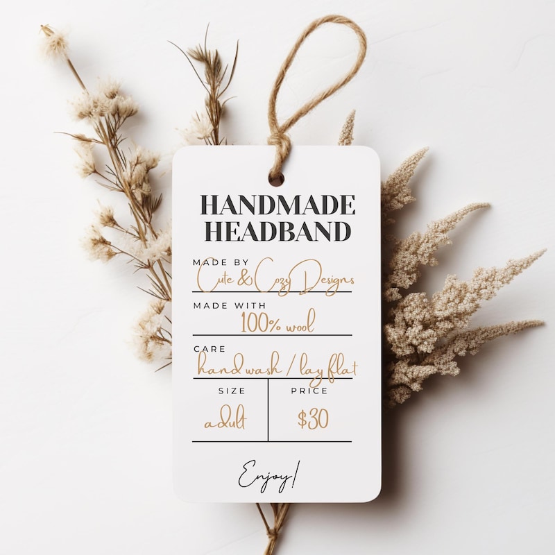 Headband Card - Etsy