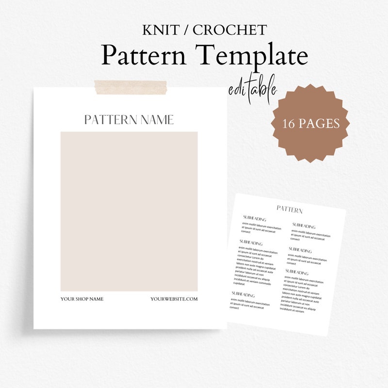 Pattern Templates - Etsy