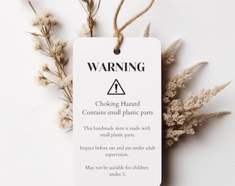 Choking Hazard Warning Tags (for Safety Eyes) - Etsy