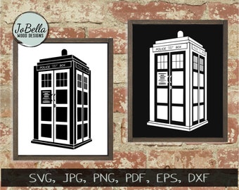 Tardis svg | Etsy
