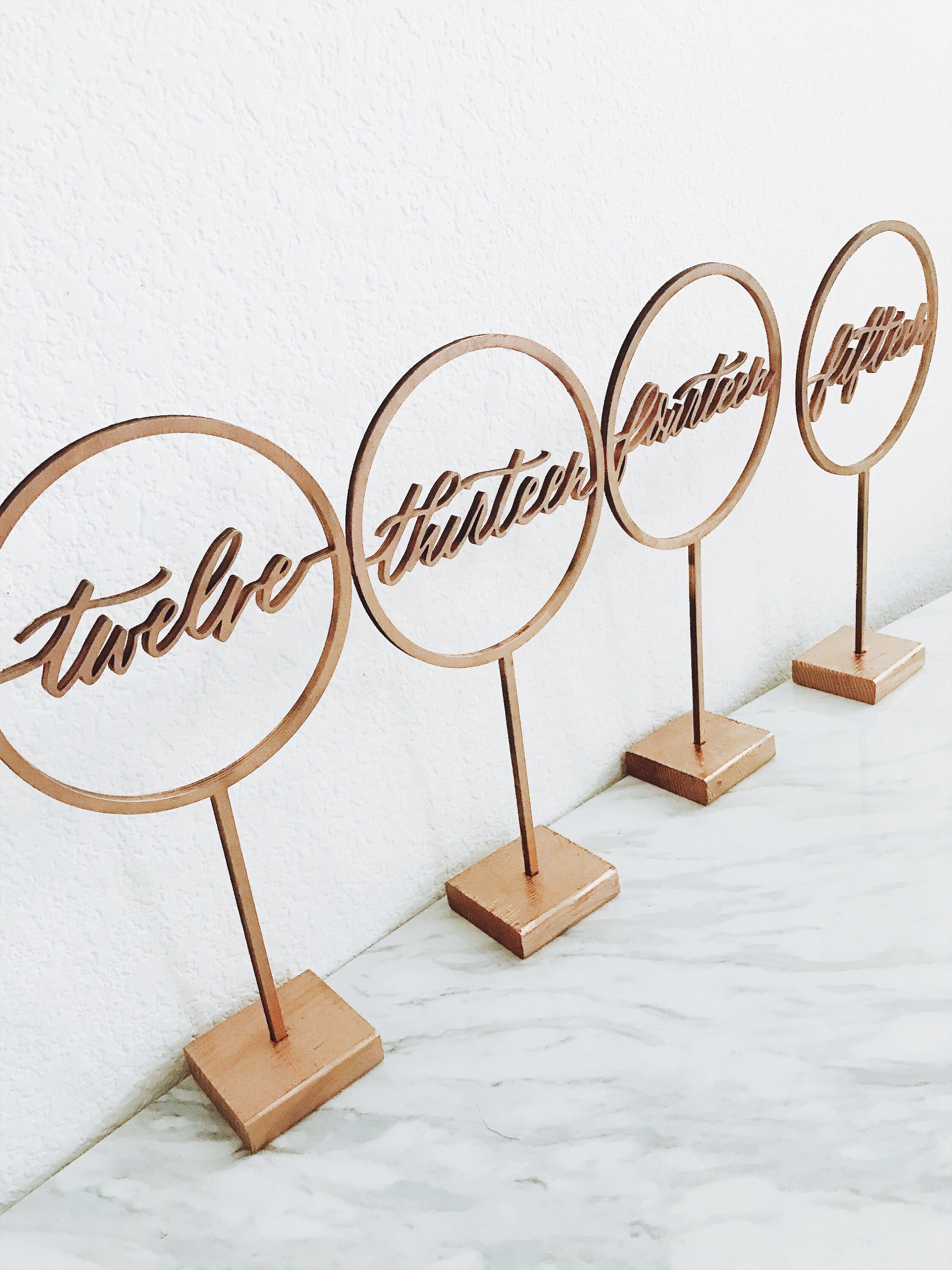 Anna - Circle Table Numbers - Etsy Australia