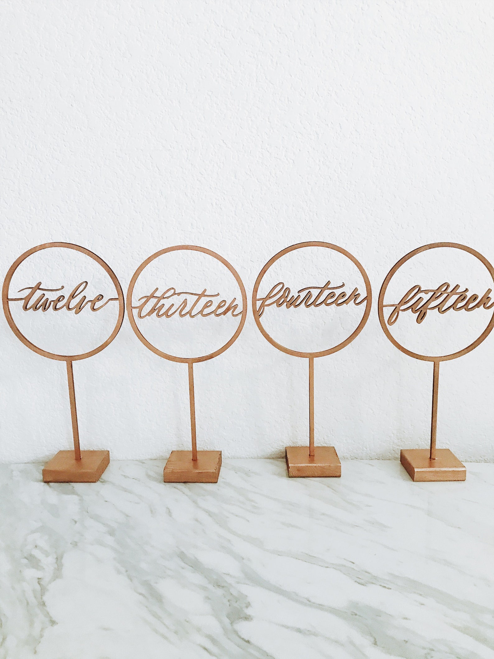 Anna - Circle Table Numbers - Etsy