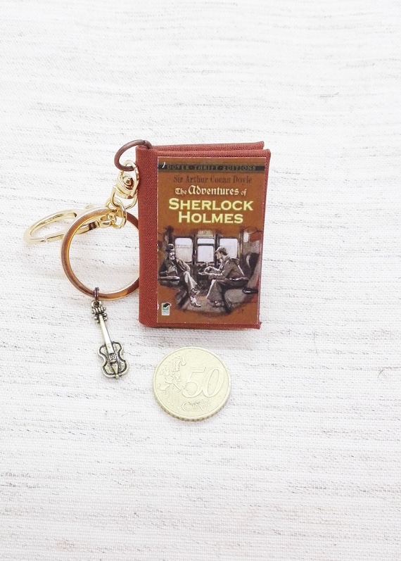 Book Keychain Sherlock Holmes Arthur Conan Doyle Book Lover - Etsy UK