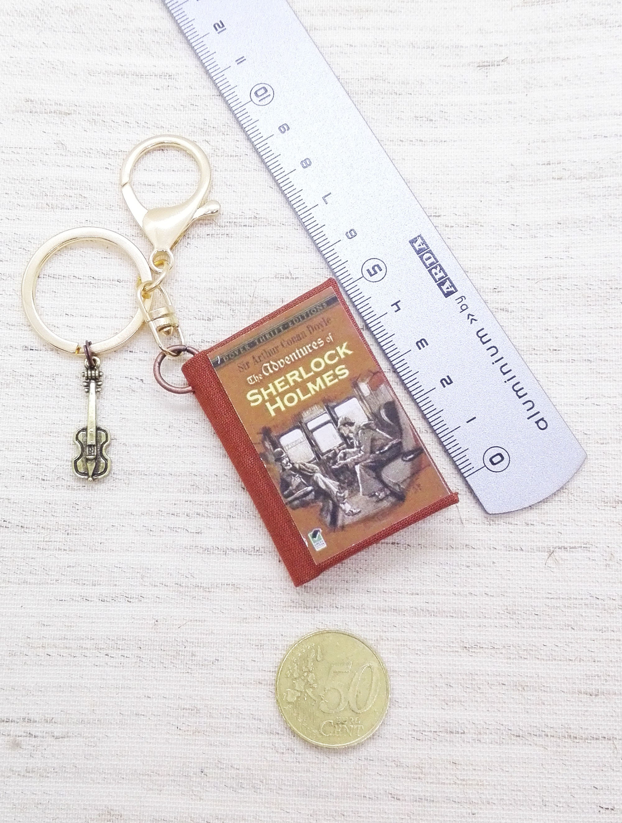 Book Keychain Sherlock Holmes Arthur Conan Doyle Book Lover - Etsy UK