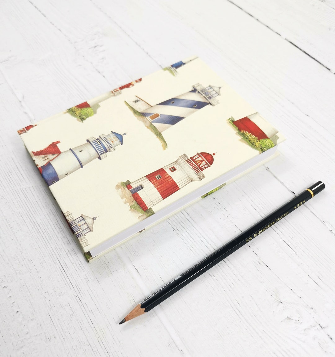 Custom Journal Lighthouses, Journal and Notebook, Custom Log, Custom ...