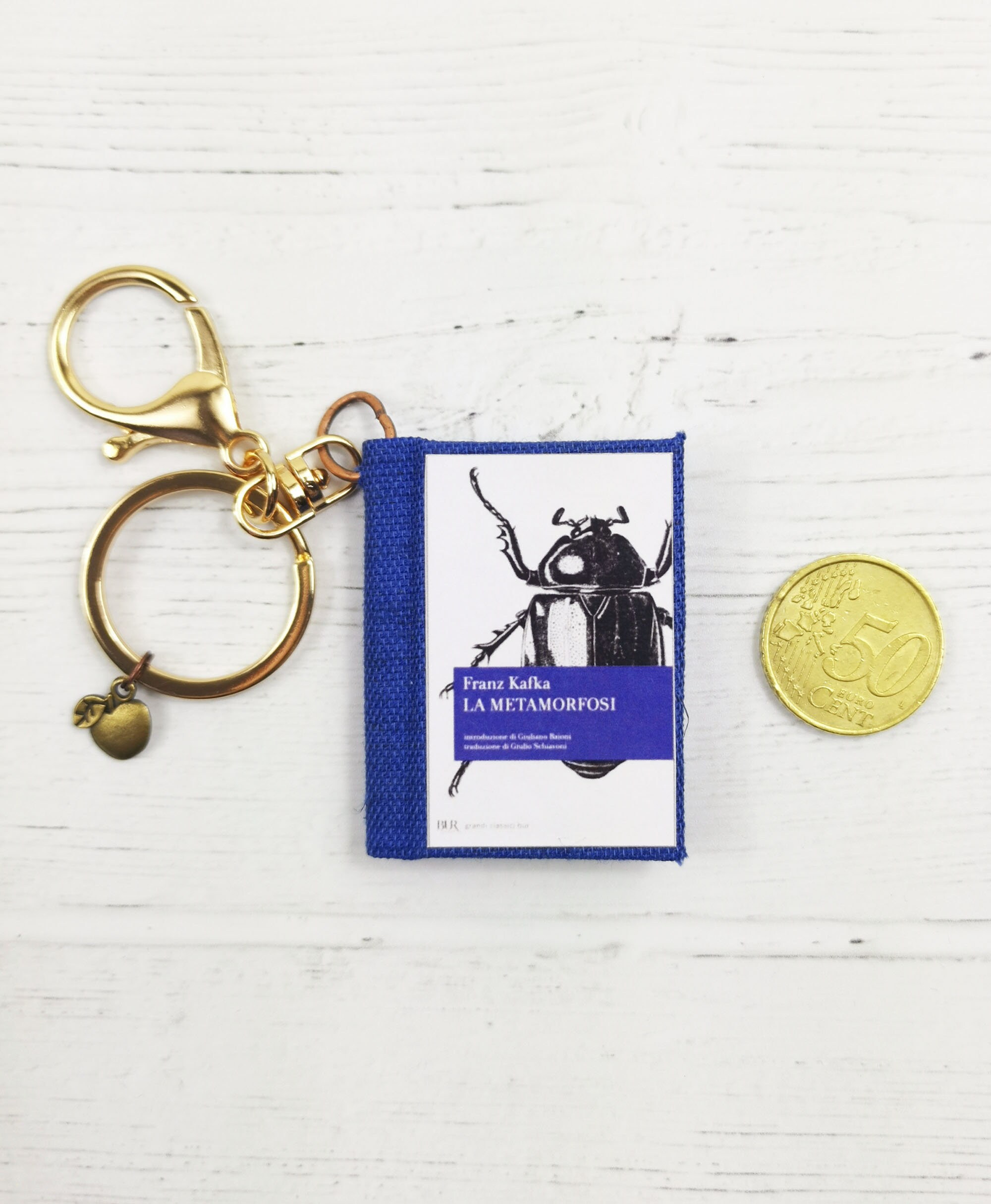 Book Keychain the Metamorphosis of Kafka, Book Lover Gift, Paper ...