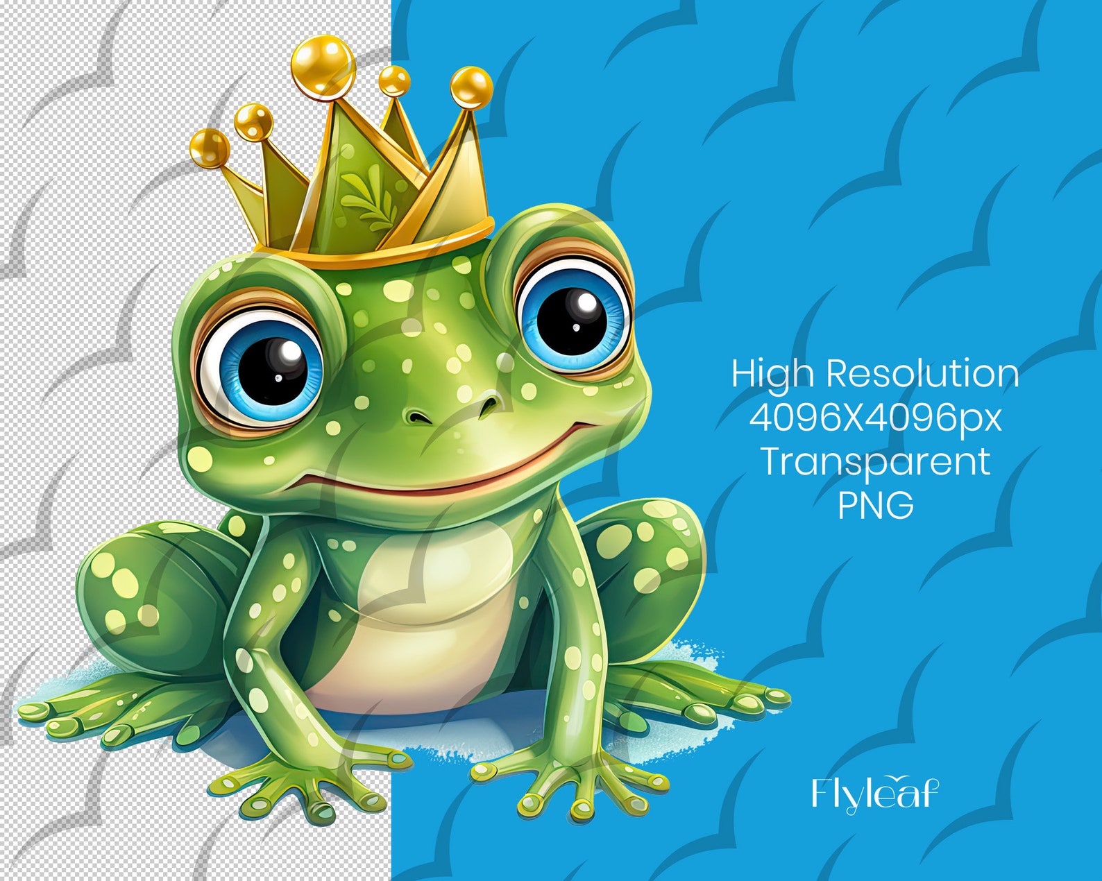 Cute Frog PNG Bundle, Watercolor Clipart, Frog Clipart, Instant ...