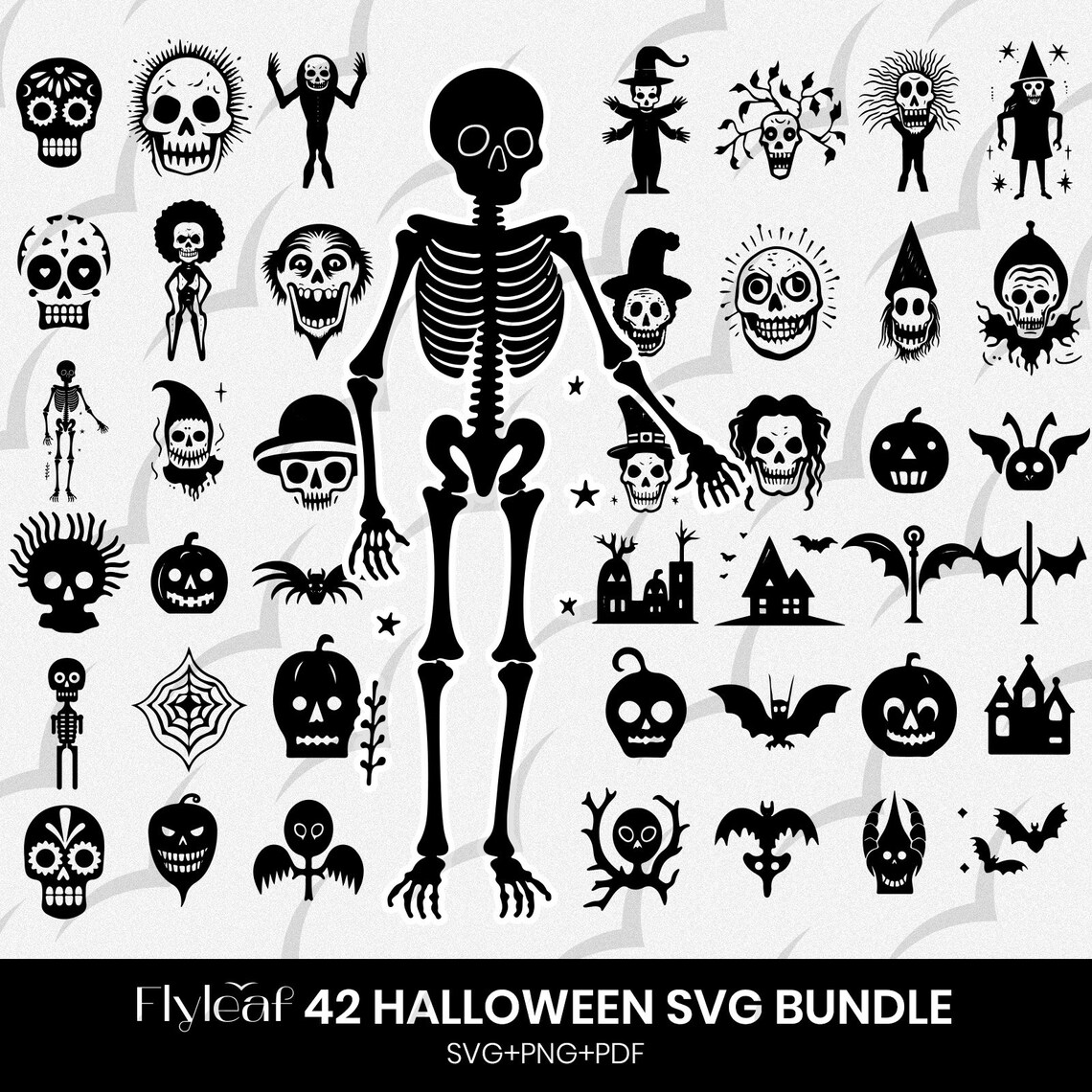 Halloween SVG Bundle, 42 Horror SVG Cut Files for Cricut, Halloween ...
