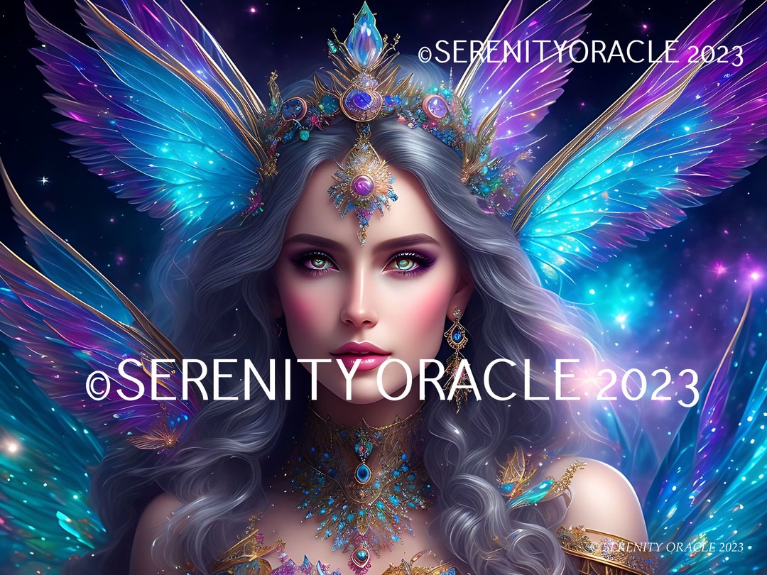 A Crystal Goddess by Serenity Oracle Glossy Photo Print Goddess Fantasy ...