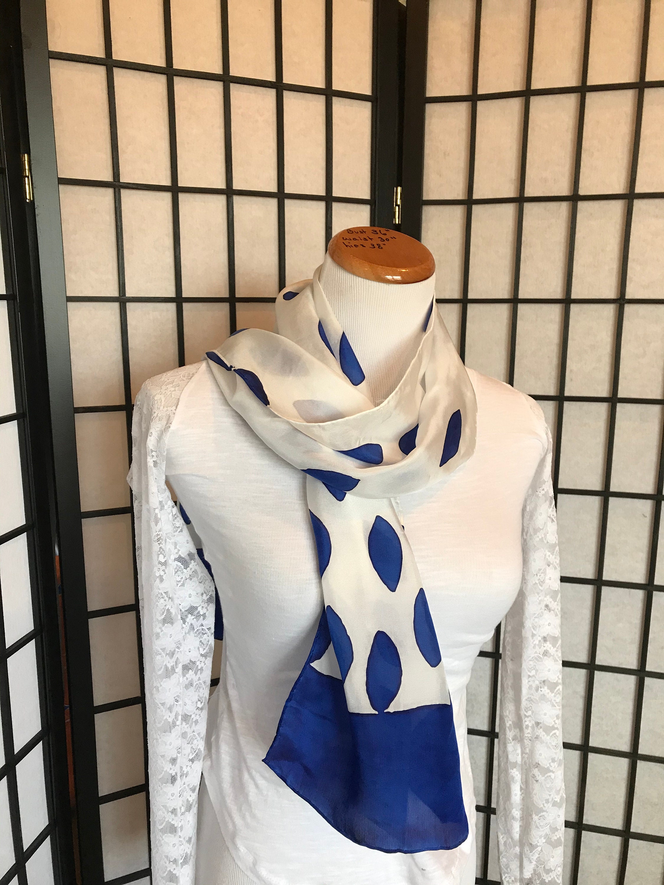 Buy Hand Painted Silk, Scarf, Wall Hanging, Table Runner, Online in ...