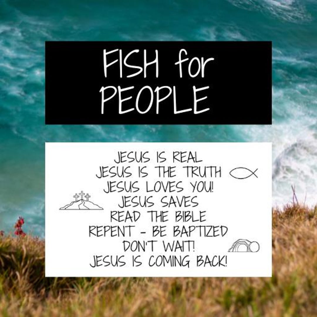Jesus God Christian Business Card PNG File Fish - Etsy