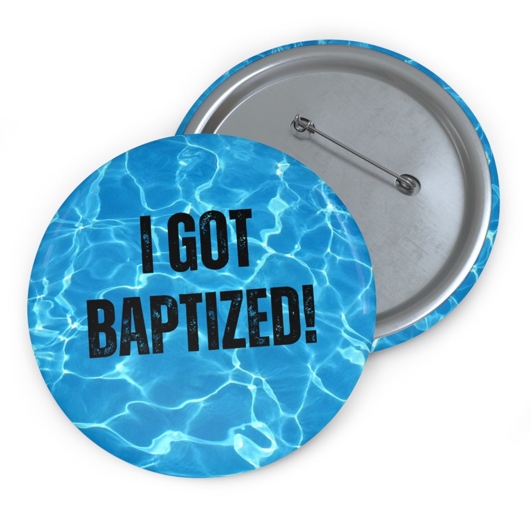 Baptismal Baptism Baptized Christian Pin Button - Etsy