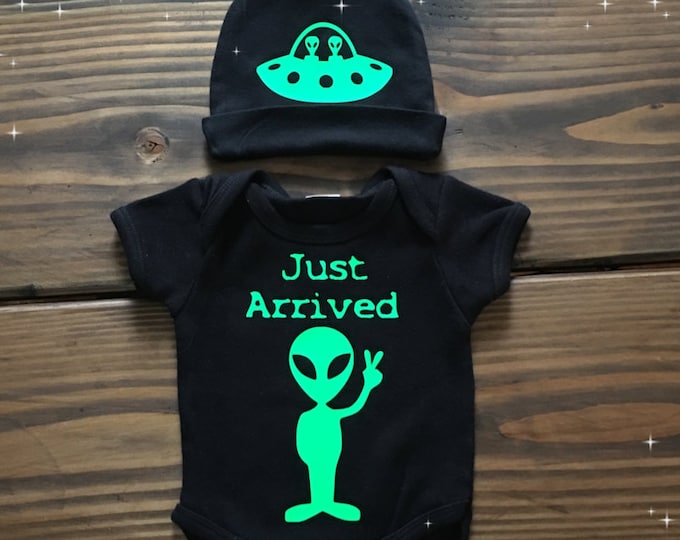 Alien ONESIE® / Roswell Alien Infant Creeper/ TWO Piece Outfit ...