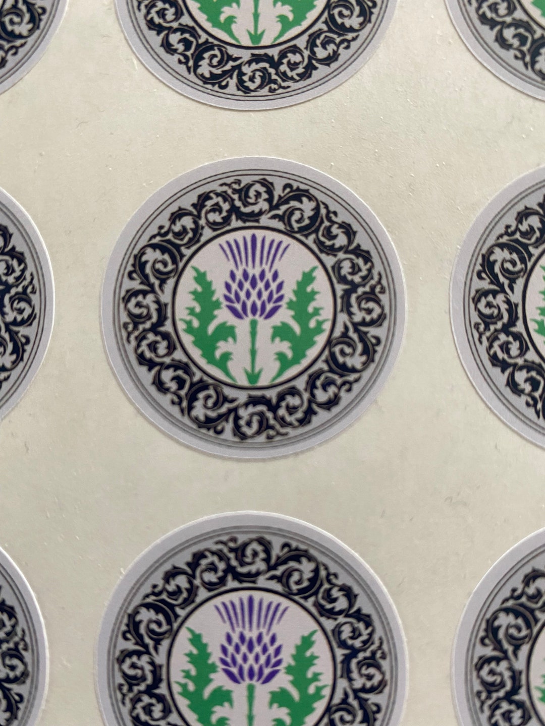 Scottish Thistle Sticker / Scottish Stickers / Scottish Gift Wrap ...