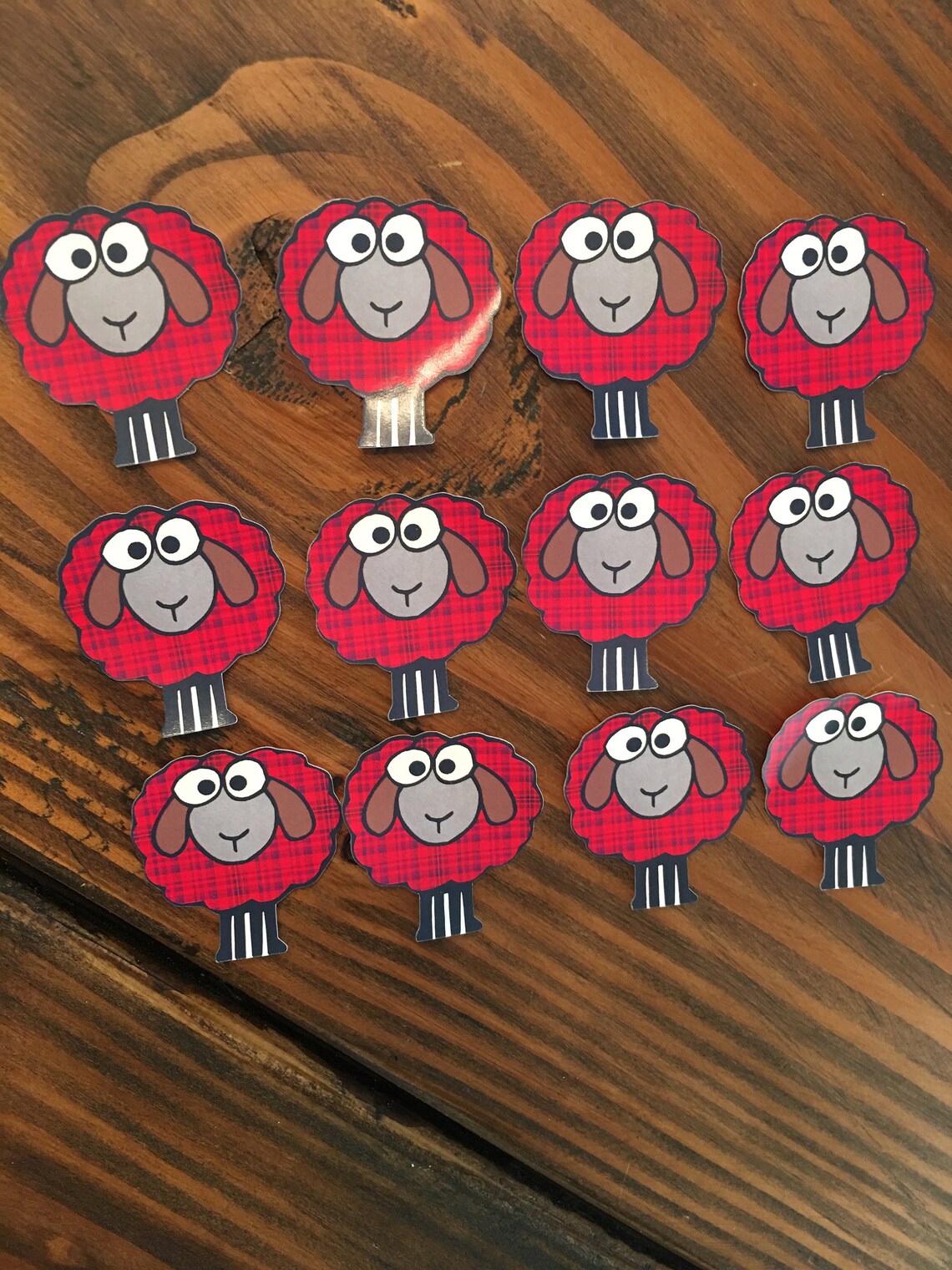 Scottish Sheep Stickers / Tartan Stickers/scotland | Etsy