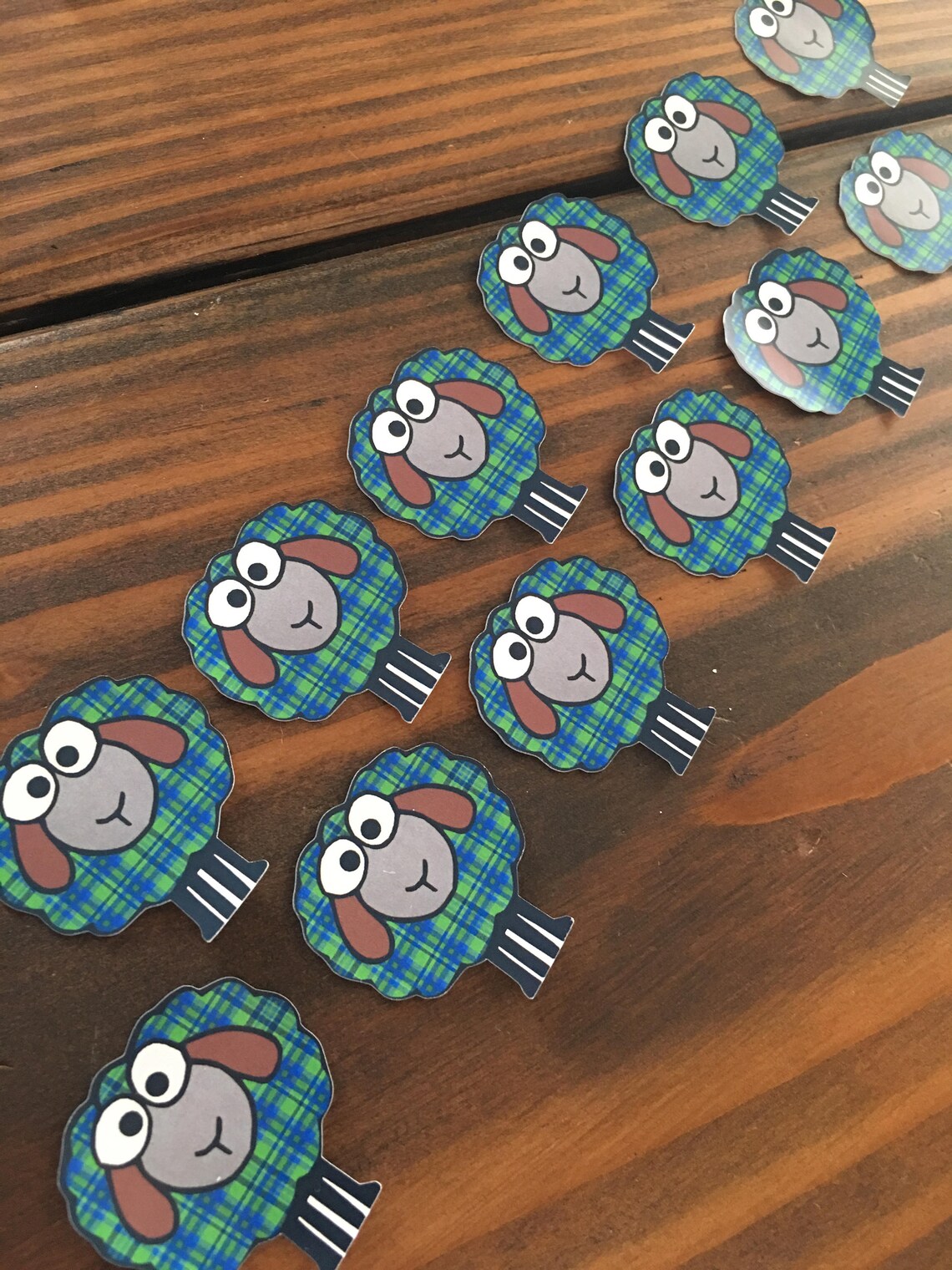 Scottish Sheep Stickers / Tartan Stickers/scotland | Etsy